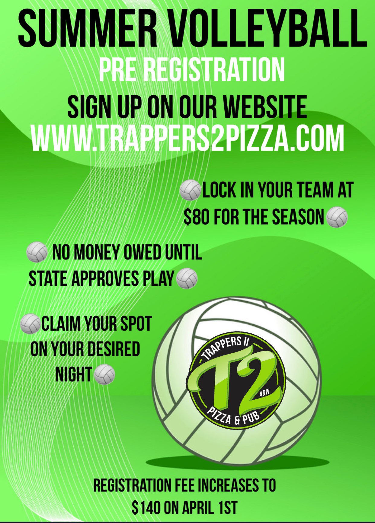 Volleyball at Trappers II | Trappers II Pizza & Pub