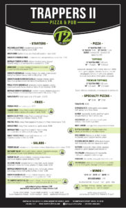 MENUS Trappers II Pizza & Pub