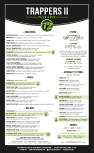 MENUS Trappers II Pizza & Pub